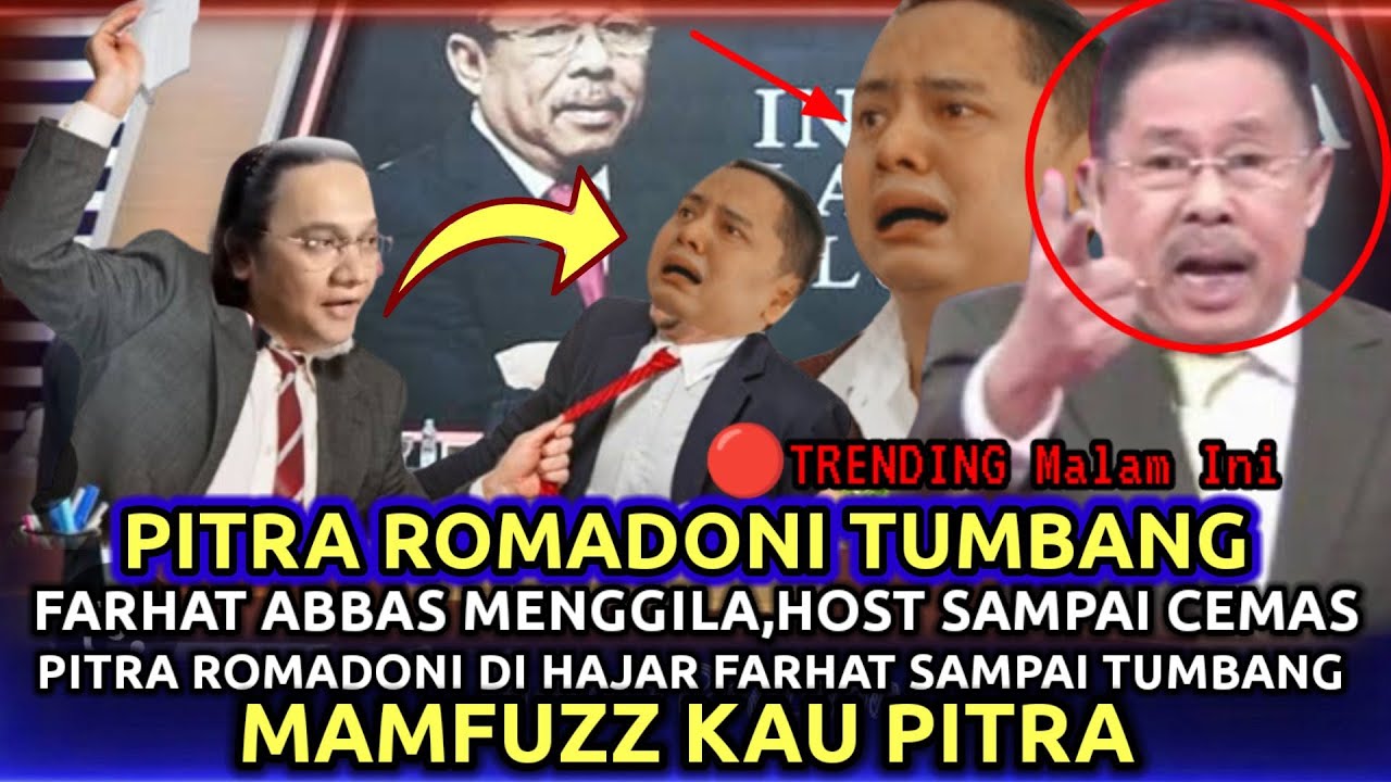 Mamfuzz Kau👹Pitra Ramadoni Tumbang Di Hajar Farhat Abbas Di Depan Host ...