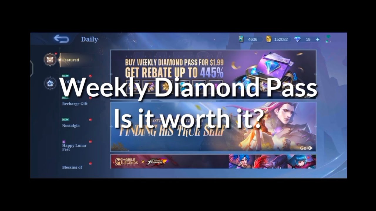 WEEKLY DIAMOND PASS IS IT WORTH IT? - YouTube