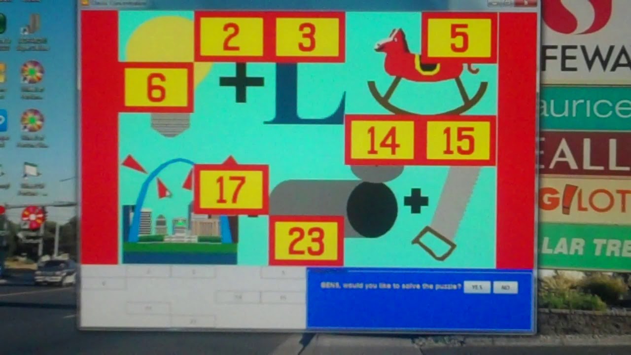 Classic Concentration PC Game 68 - YouTube