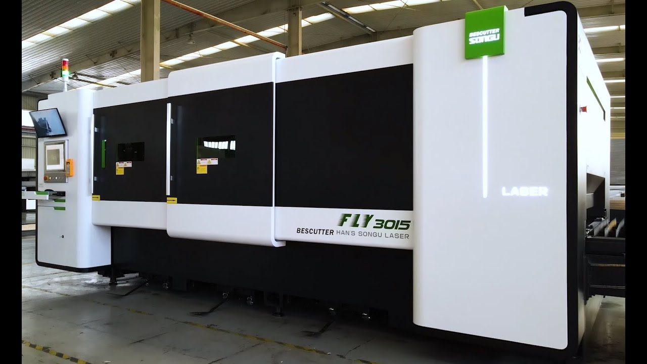 BESCUTTER Fly Speed 5x10 Fiber Laser Cutter for Metal Sheet Cut 1500W ...