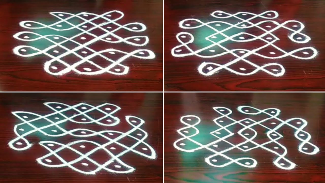 Easy Melikala muggulu for Daily Use॥5 dots easy melikala muggulu ...