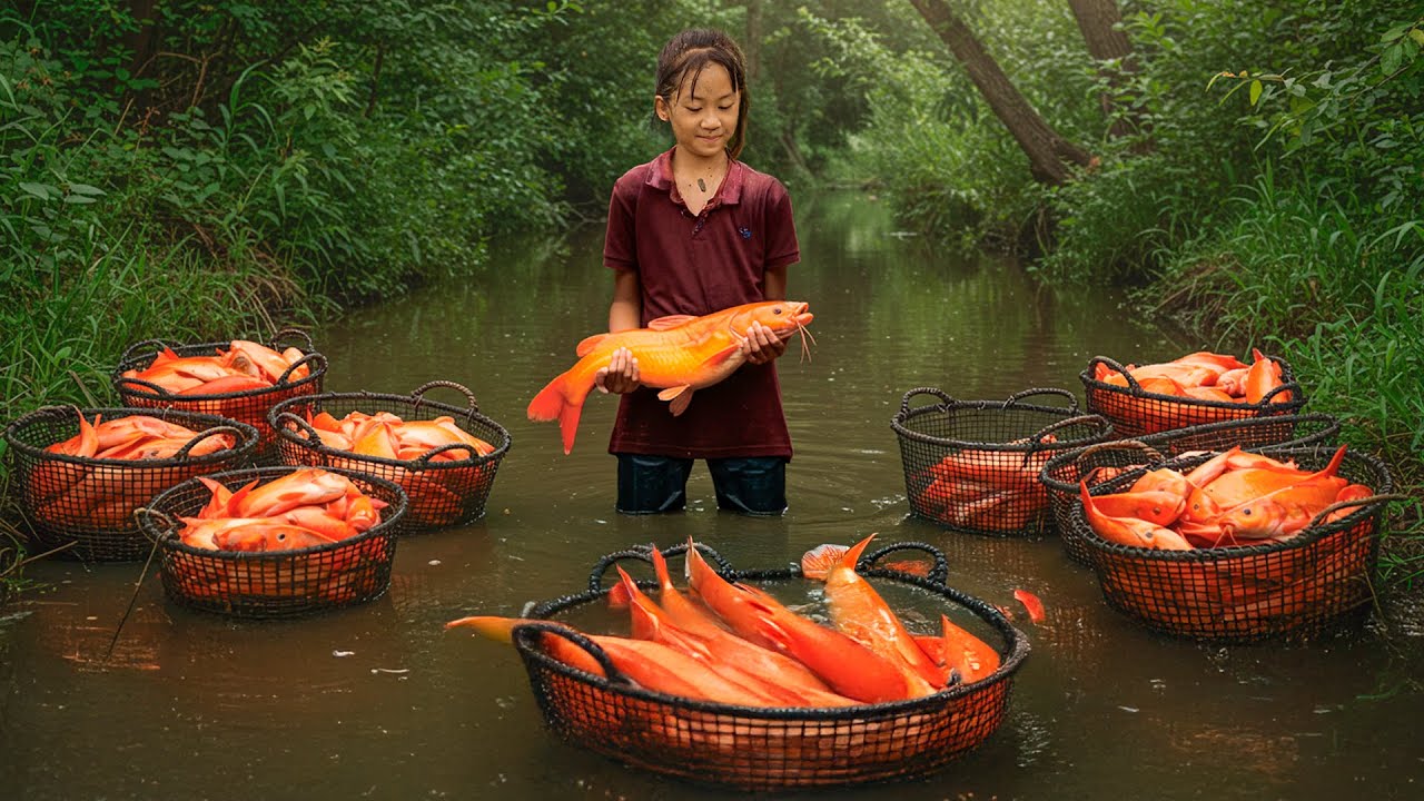 Ancient Net Trawling: Harvesting 1000s GIANT Fish and Go to Market Sell ...