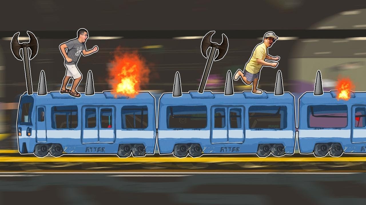 ANDAMOS EM CIMA DE UM METRÔ CHEIO DE ARMADILHAS IMPOSSÍVEIS!!! - YouTube