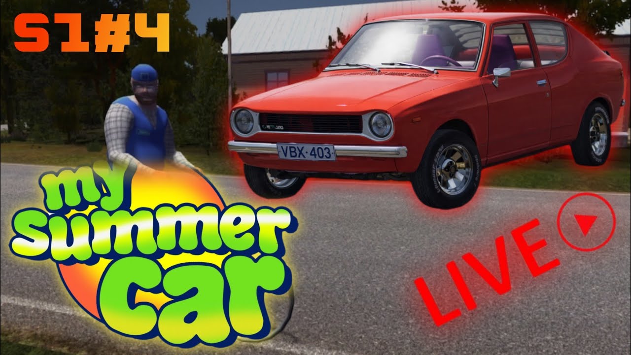 Nie ogarniam składania silnika XD | My Summer Car #4 LIVE - YouTube
