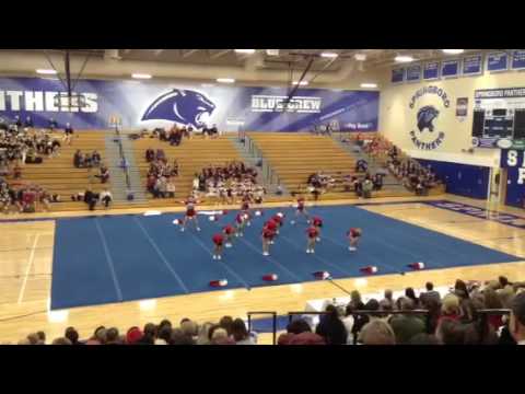 Dixie high school cheer squad 2013 - YouTube