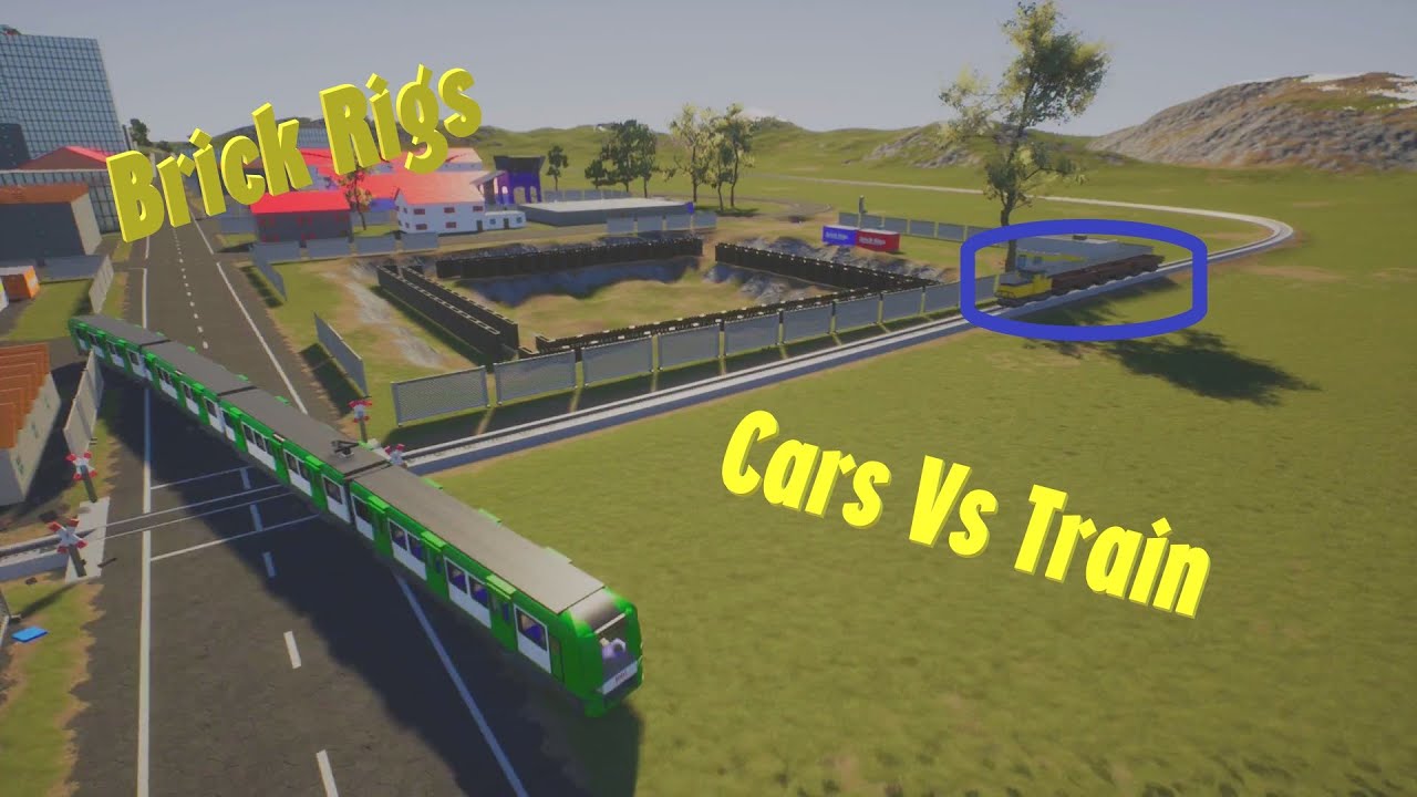 Brick Rigs - Train Vs Cars #1 - YouTube