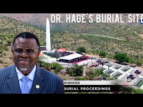 Aerial View Of Namibian President Dr. Hage Geingob's Burial Site - YouTube