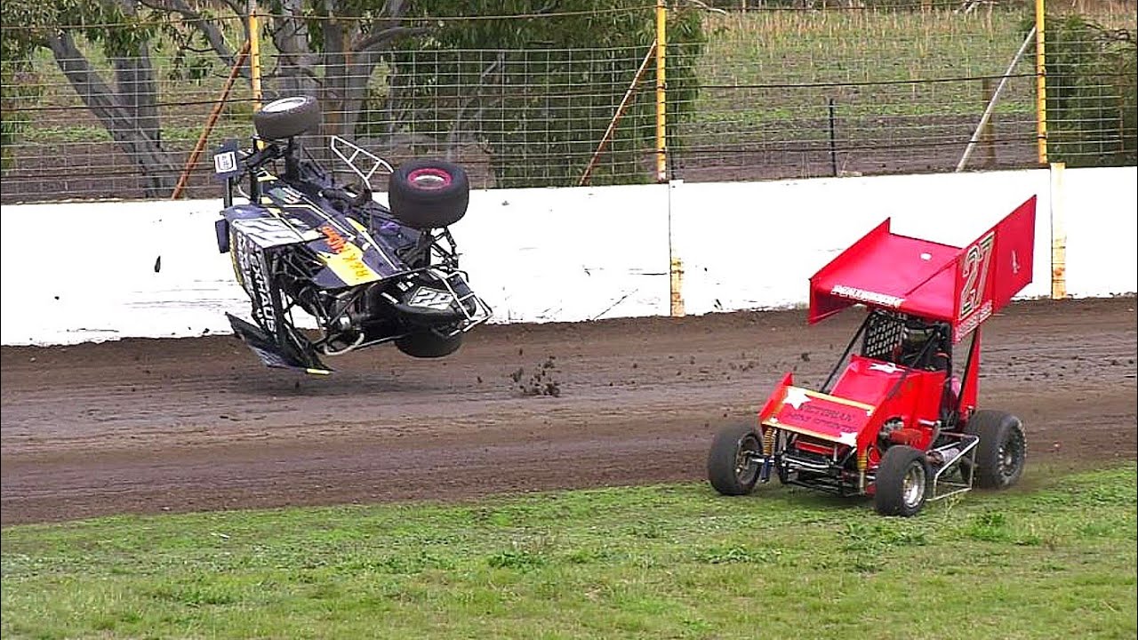 Mini Sprint Roll Over Mid-Western Speedway Darlington 17-4-2021 - YouTube
