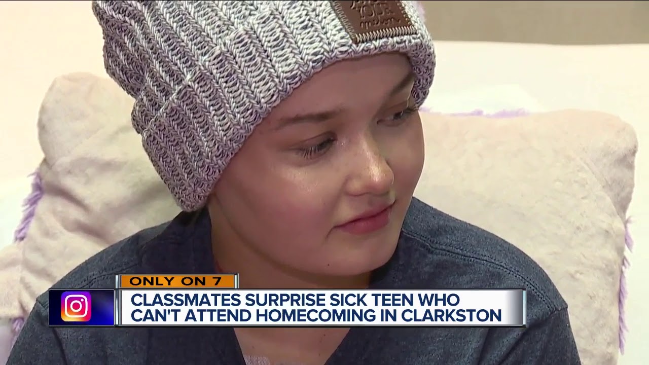 Classmates surprise sick teen who can't attend homecoming in Clarkston ...