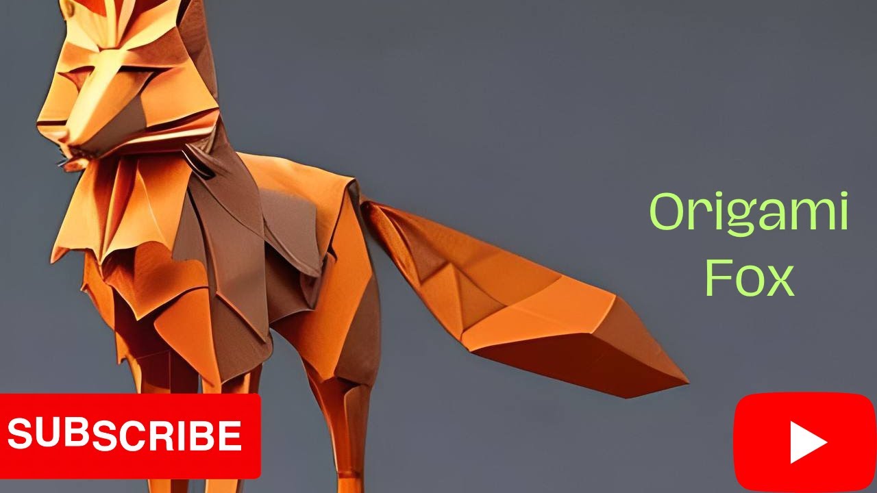 FOX | Origami tutorial | 4K | Paper Crafts | DIY - YouTube