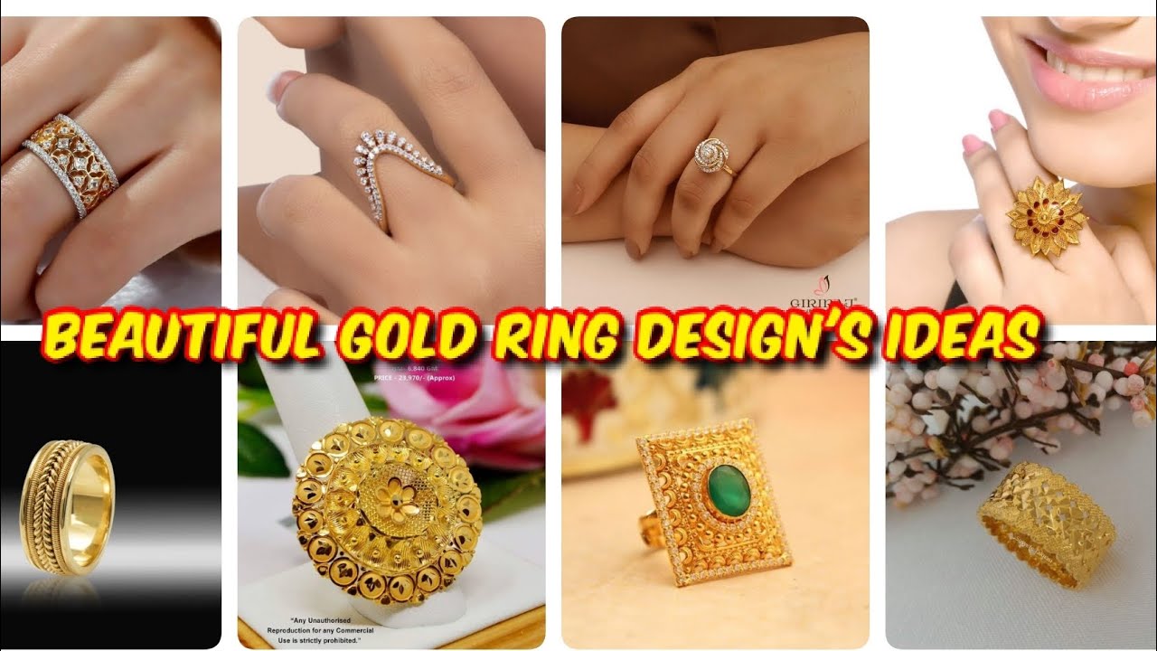 Latest Gold Rings Design's Ideas 😍||Beautiful Ring Design's Collection ...