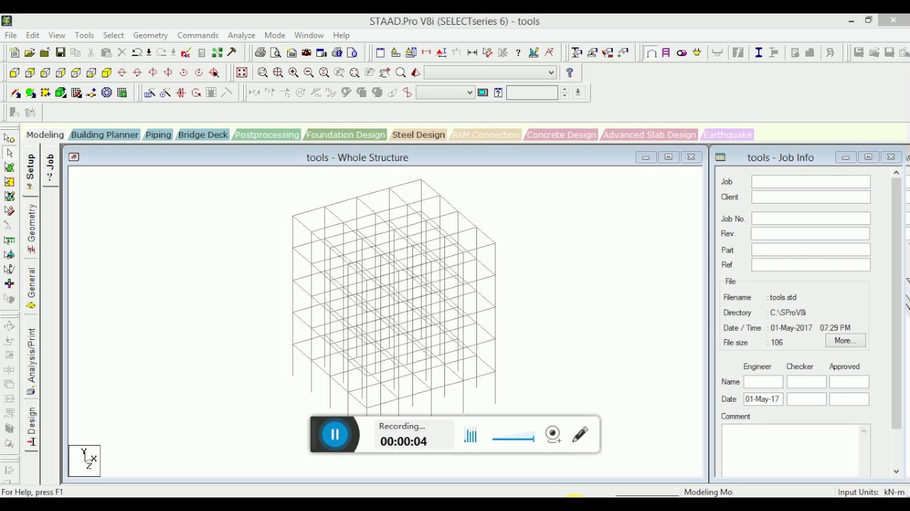 STAAD PRO WRITE TEXT -HOW TO WRITE TEXT IN STAAD PRO MODEL - YouTube