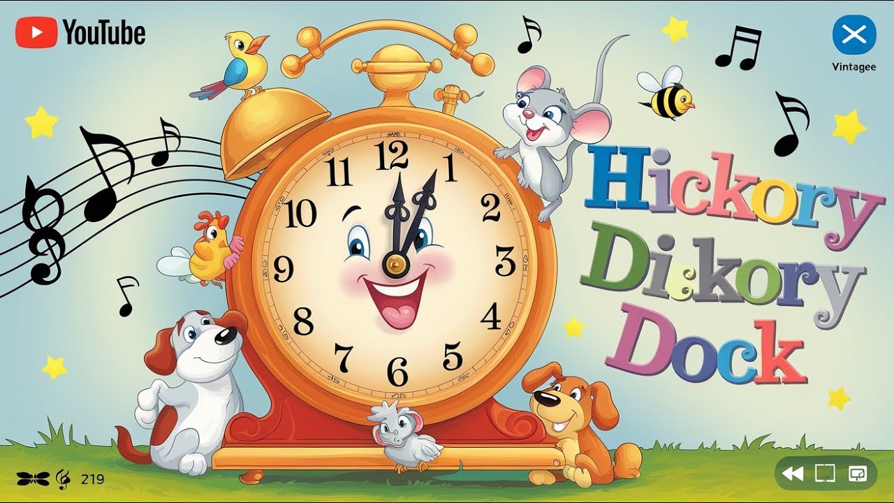 Hickory Dickory Dock | Children Nursery Rhyme | Fun Learning for Kids ...