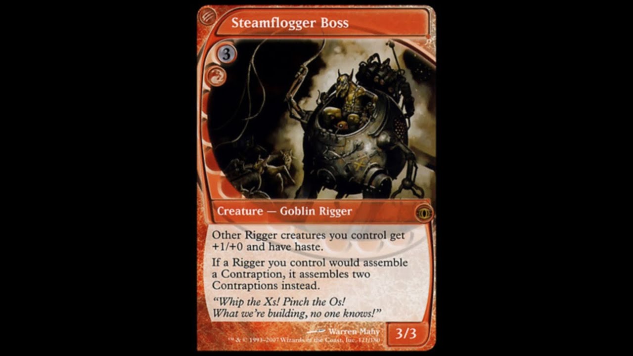 Angry Magic Card Nerd Episode 1- Steamflogger Boss - YouTube