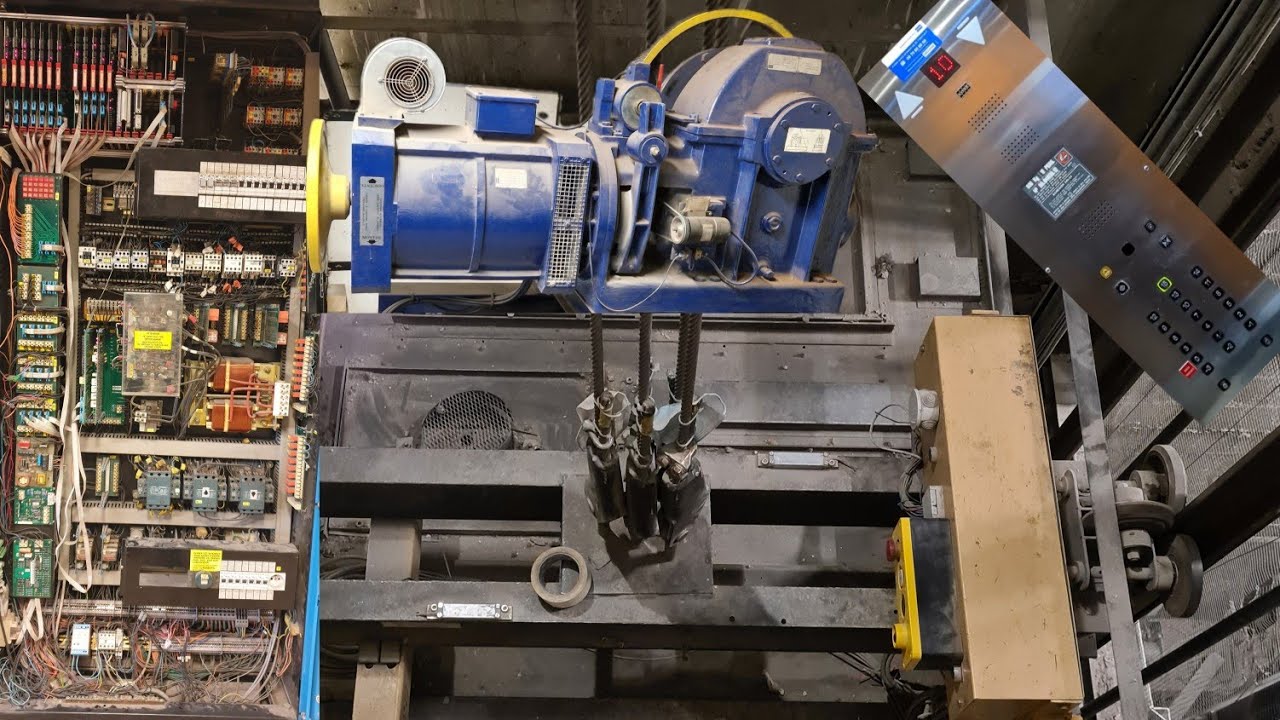 Kone TMS 9000 1988 with Old elevators westhinghousse 1970 with 3 motors ...