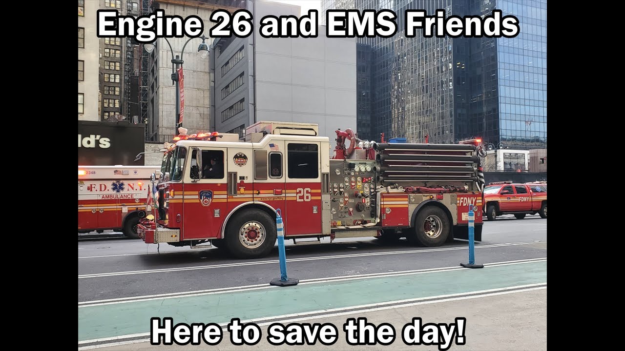 FDNY Engine 26 at an EMS Call (Dec. 13th, 2024) - YouTube