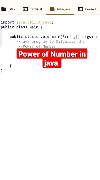 Print number of power in java #java #viral #viralvideo #shortvideo #shorts #programming # ...