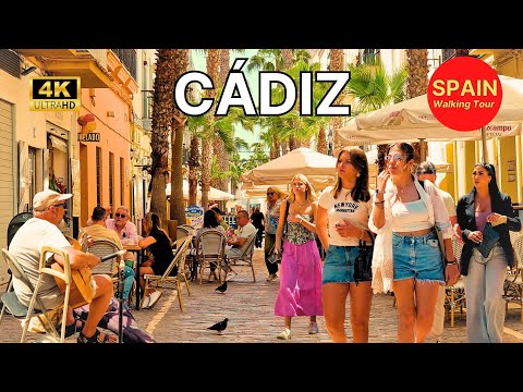 🇪🇦[4K 60fps] CÁDIZ, İspanya ⛵️ Endülüs'ün En Güzel Şehri Hangisi? 😯 Bu Manzaraları Kaybetmeyin!⏳️