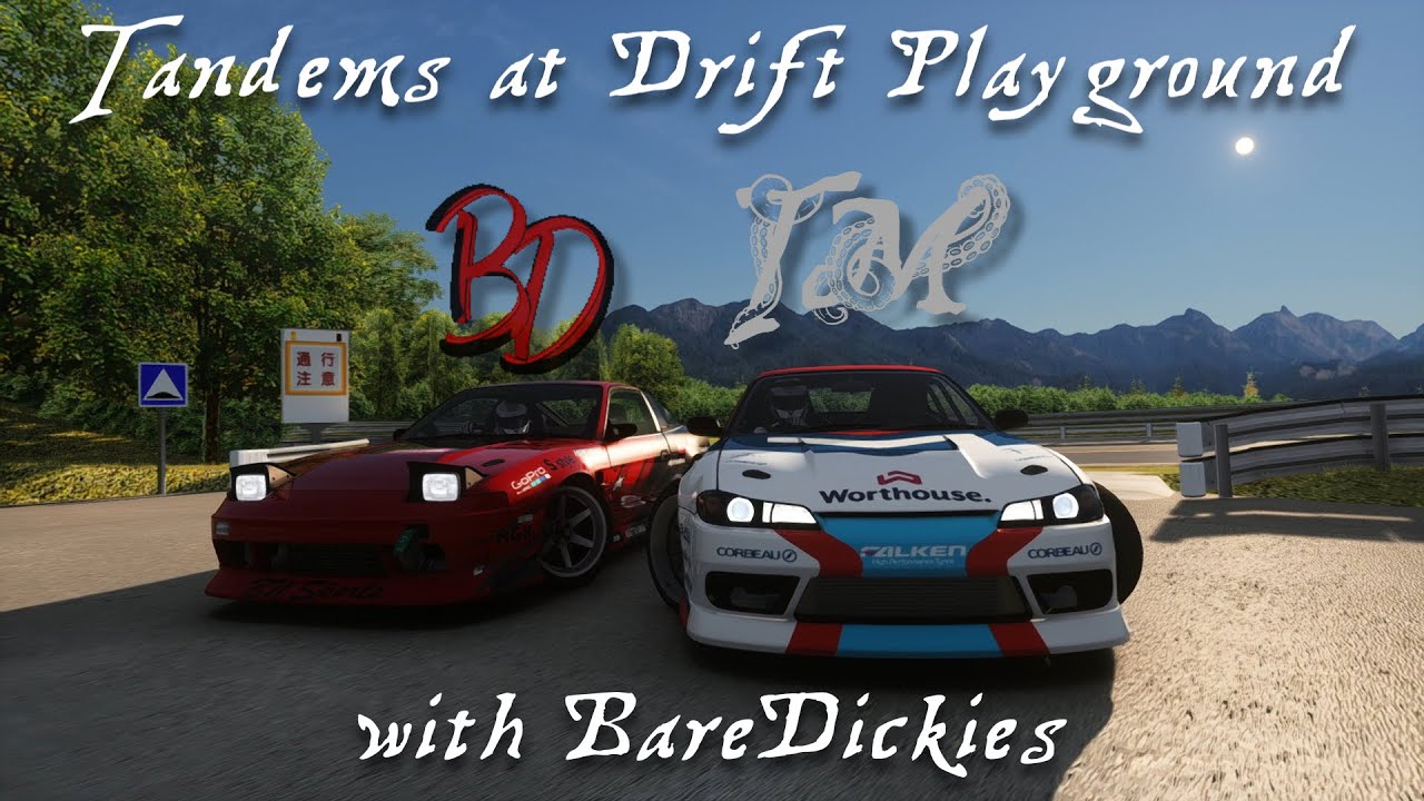 Tandem Drifting with BareDickies at Drift Playground. Logitech G29 ...