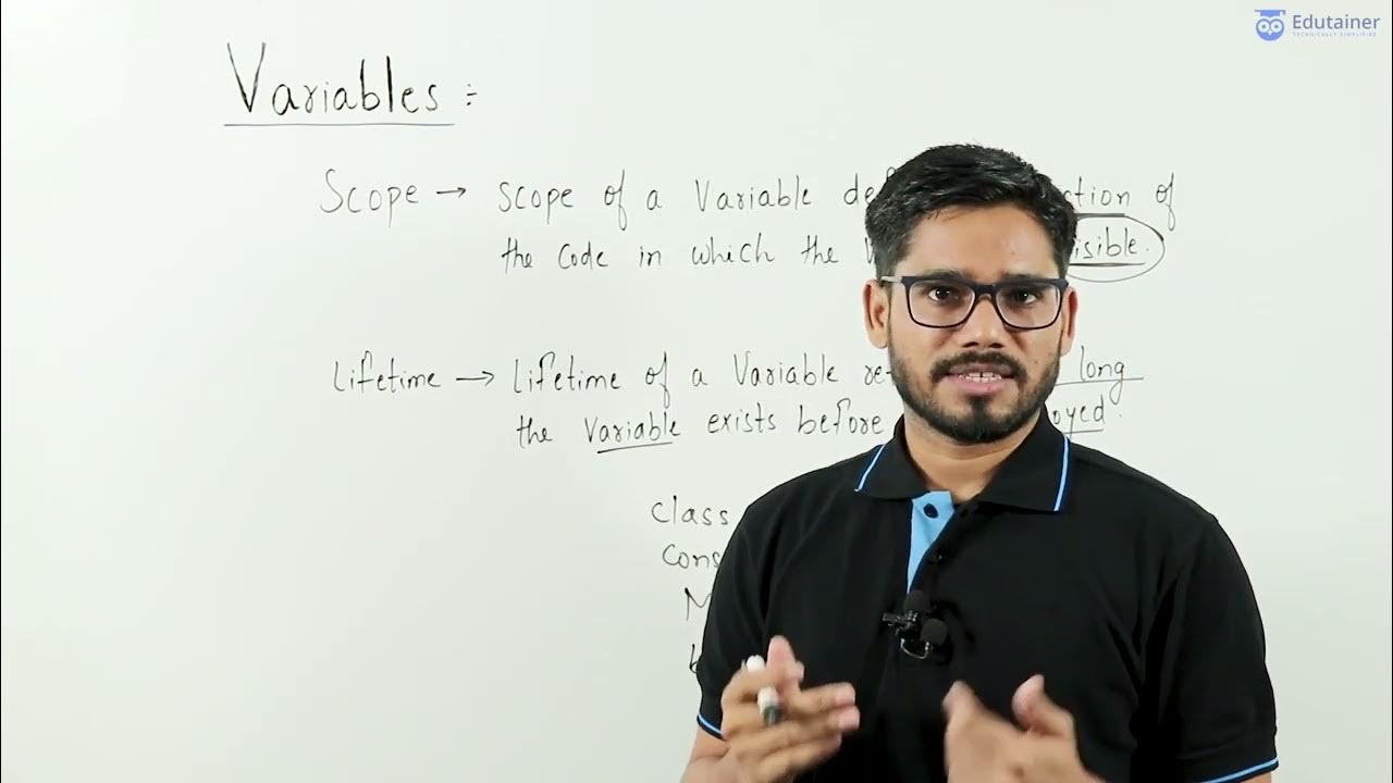 5. Scope & Lifetime Of Variable - YouTube