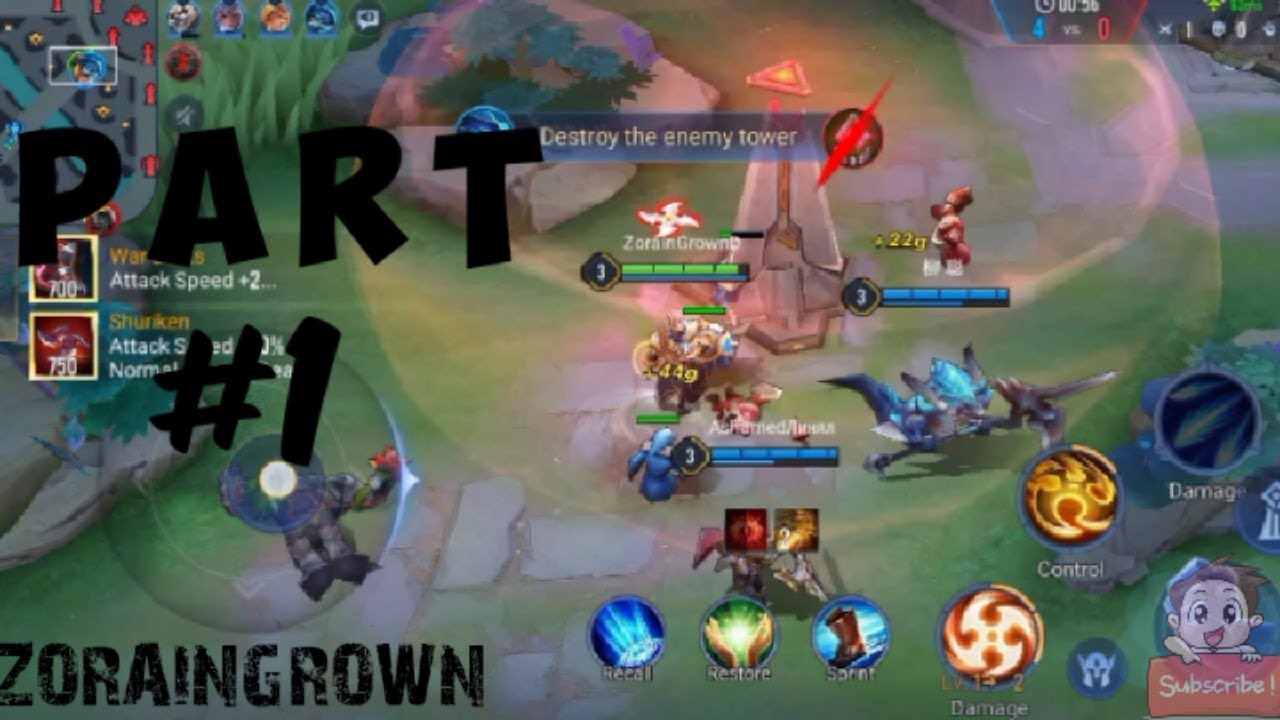 Arena of valor Gameplay (HD) - Part #1 || Zorain Grown - YouTube