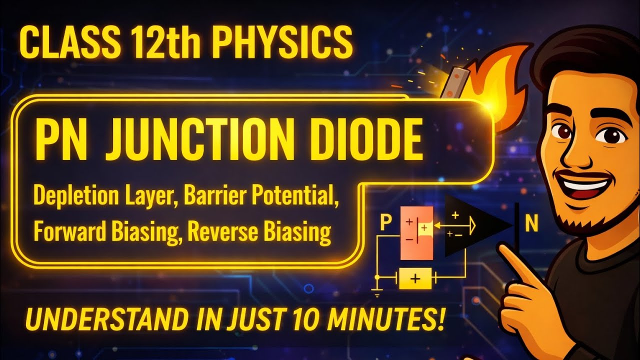PN Junction Diode💥 Semiconductor #physics | Class 12th Cbse/MP - YouTube
