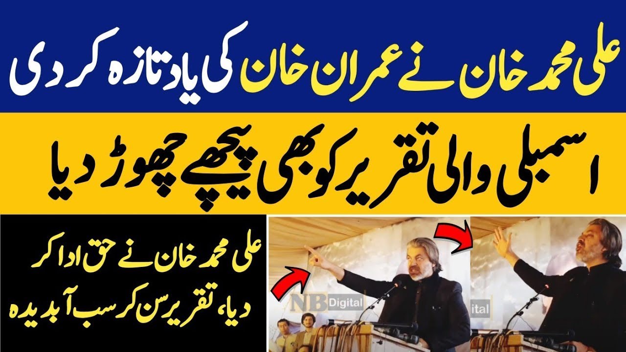 Live 🔴 PTI Ali Muhammad Khan Fiery Speech | PAK Army | Pakistani ...