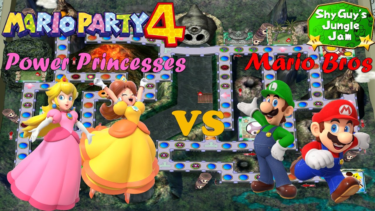 Mario Party 4 - Peach & Daisy vs Mario & Luigi - Shy Guy's Jungle Jam ...