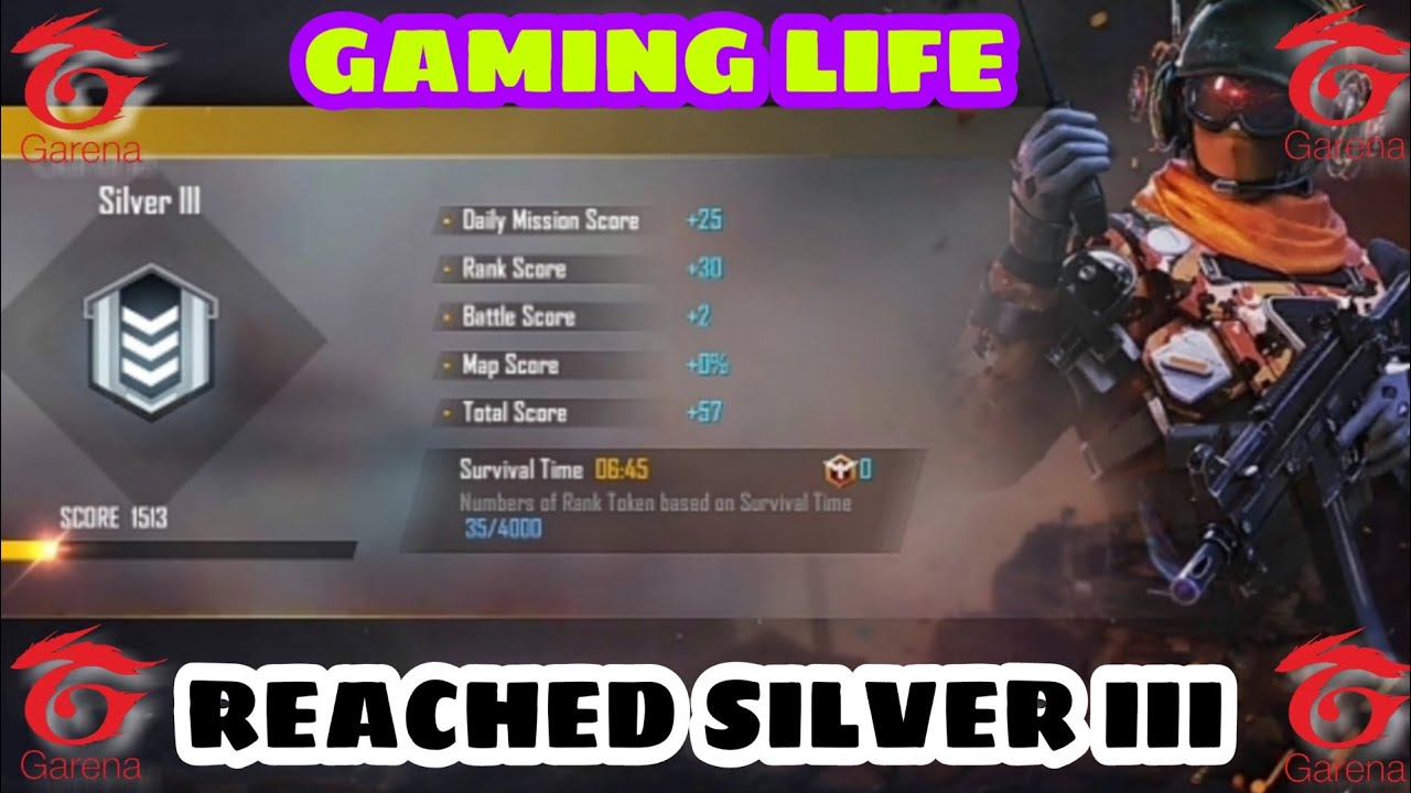 Reached Silver 3 | Garena Free Fire | Gaming Life - YouTube
