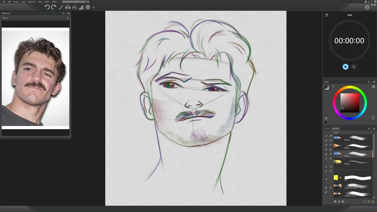 Draw with me 04 practice drawing faces in 10 mins - YouTube