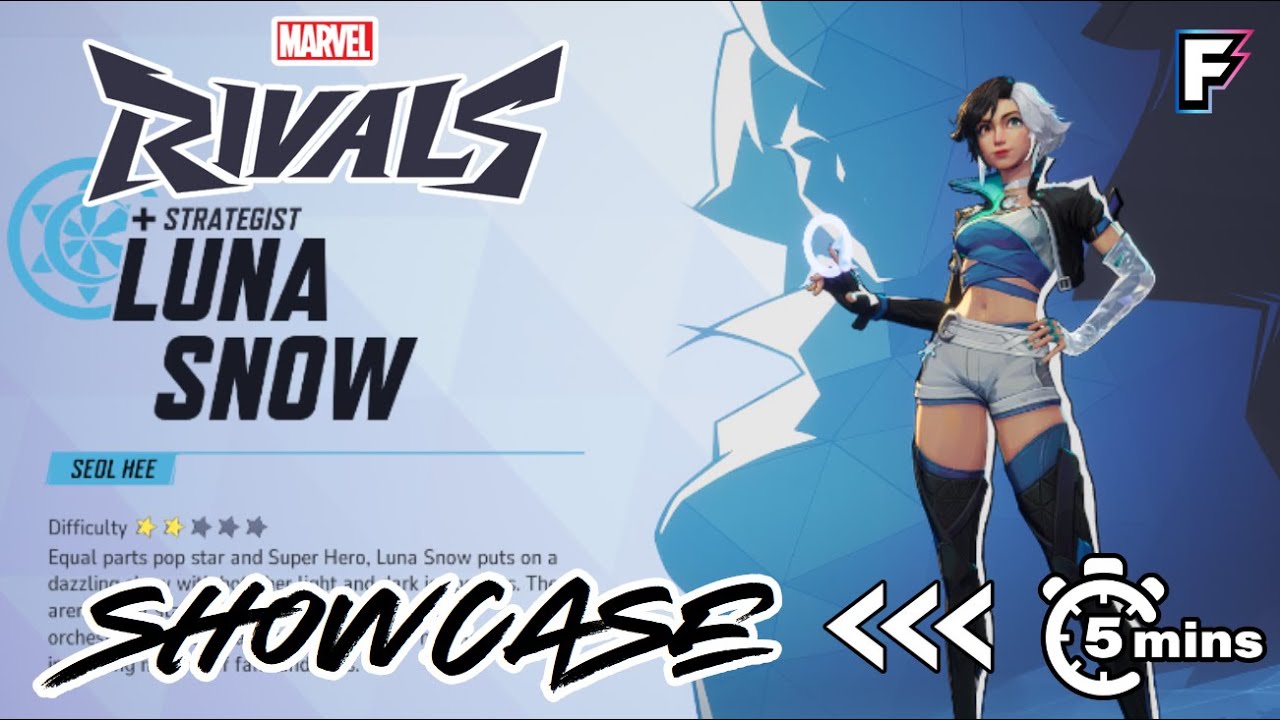 MARVEL RIVALS CLOSED ALPHA EXCLUSIVE CHARACTER SHOWCASE: LUNA SNOW ...