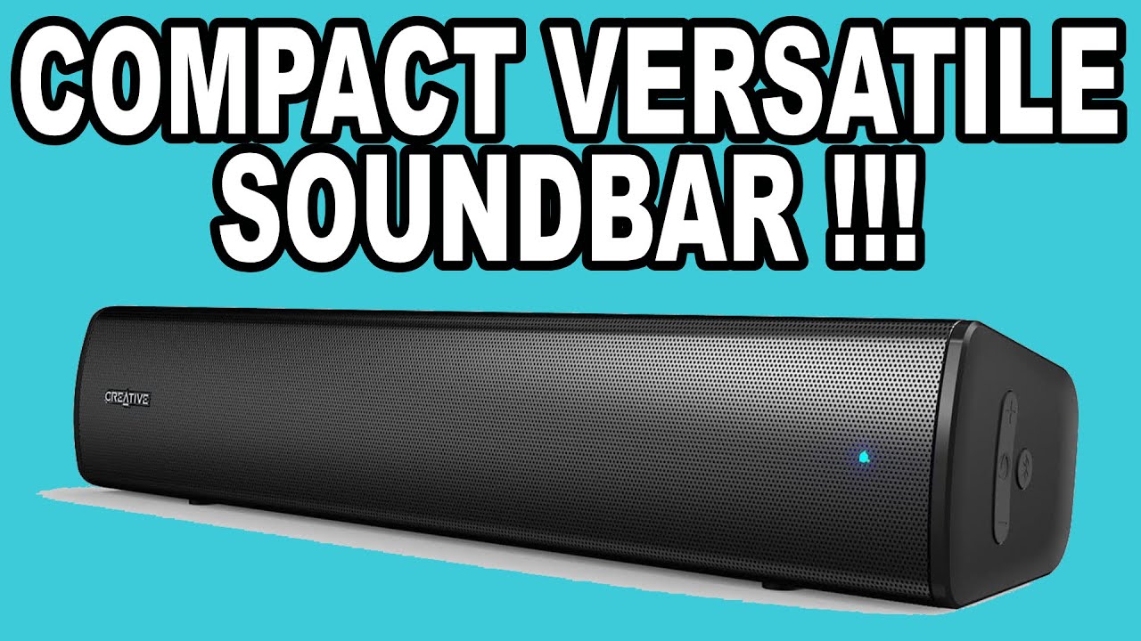 Creative Stage Air V2 Compact Under-Monitor Soundbar Review - YouTube