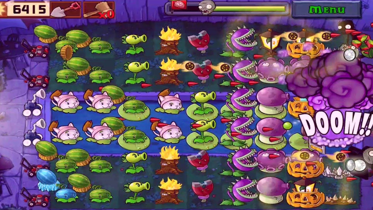 Survival - Fog | Plants vs Zombies Survival in the Fog full HD Gameplay ...