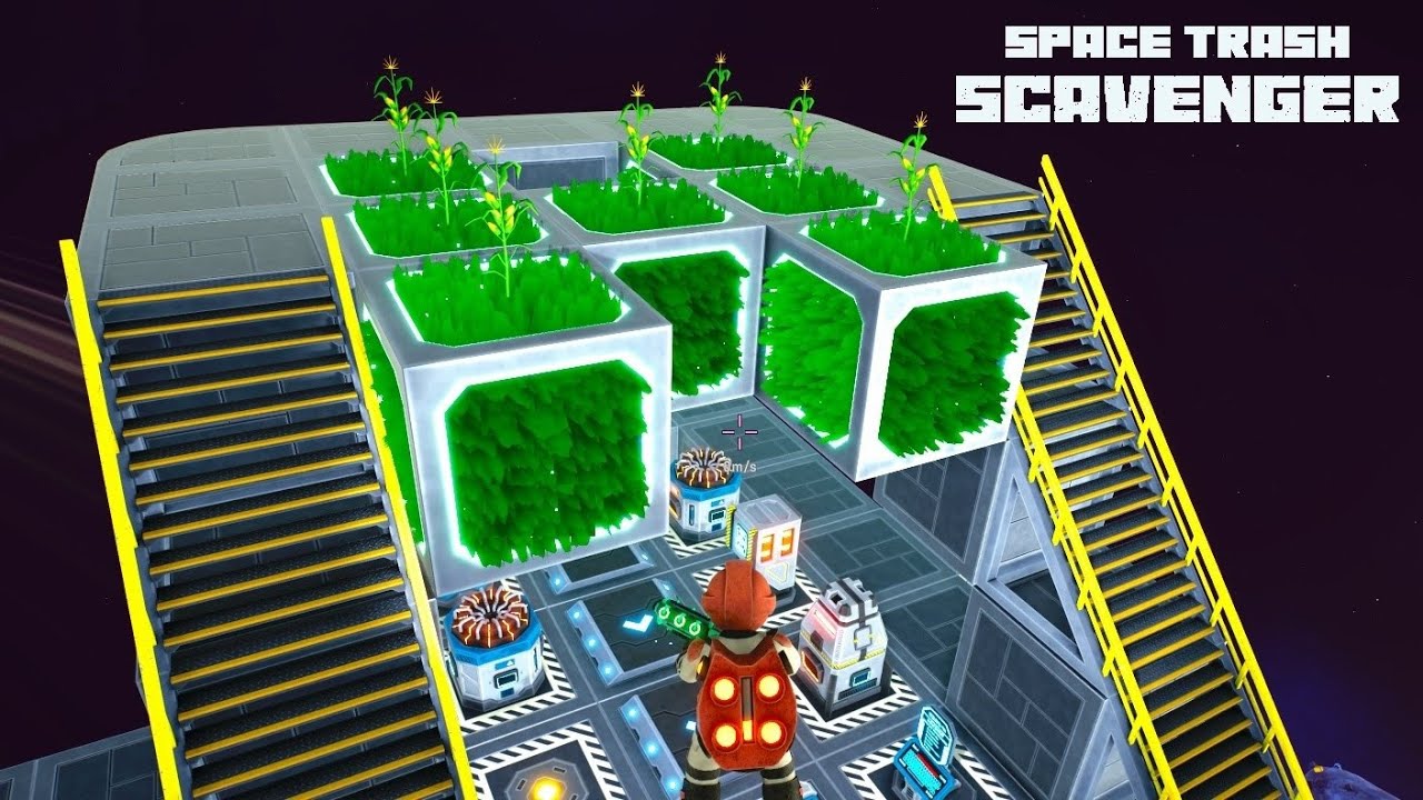 Growing Space Corn To Survive ~ Space Trash Scavenger - YouTube