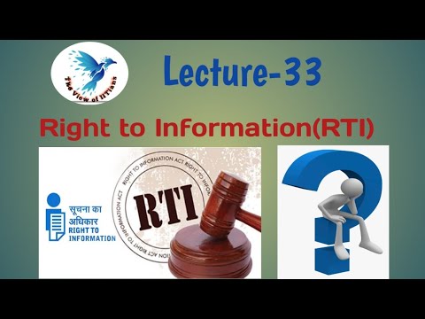 Right to Information(RTI): how to file an RTI,procedure, exceptions ...