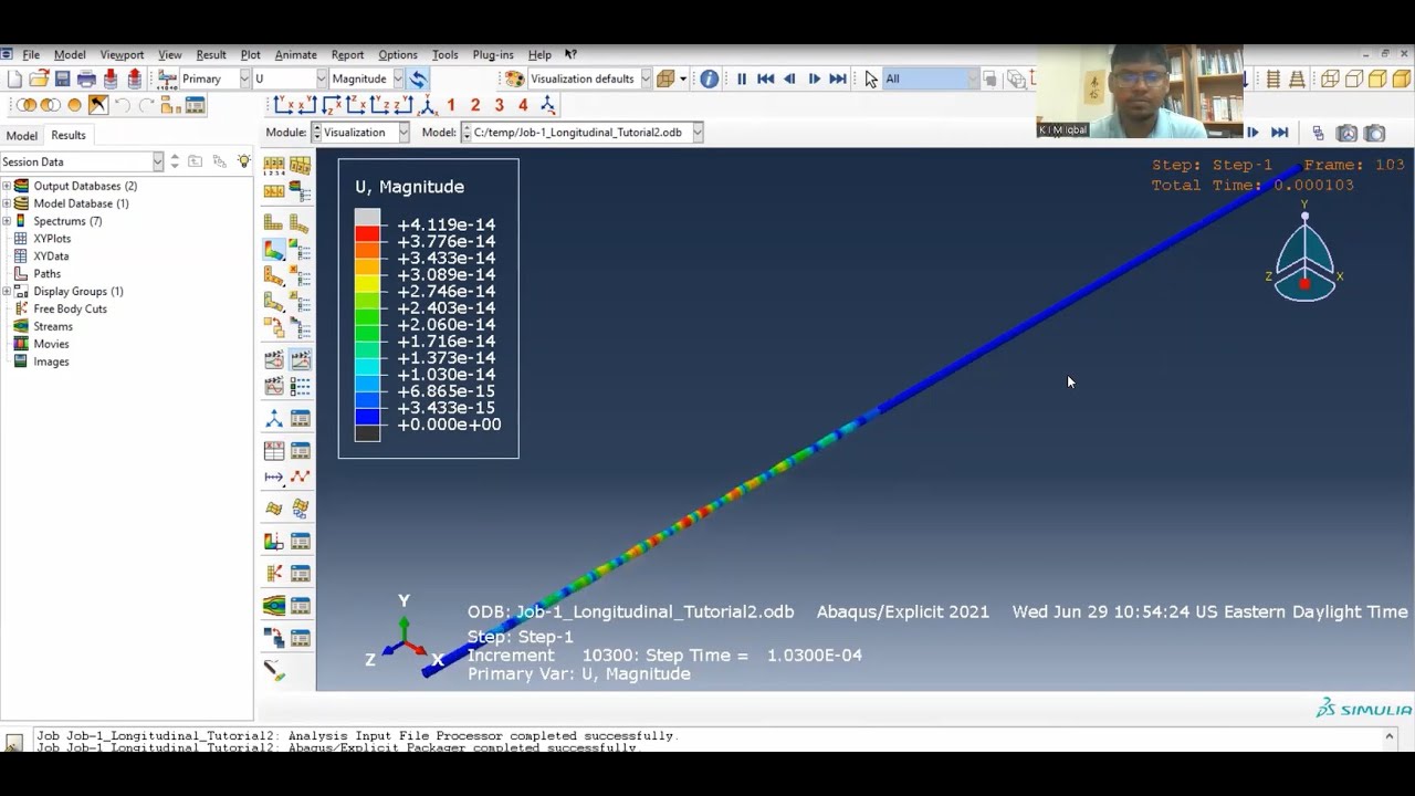 Wave Propagation Modeling: Longitudinal/P-Wave in Steel Wire/Pipe using ...
