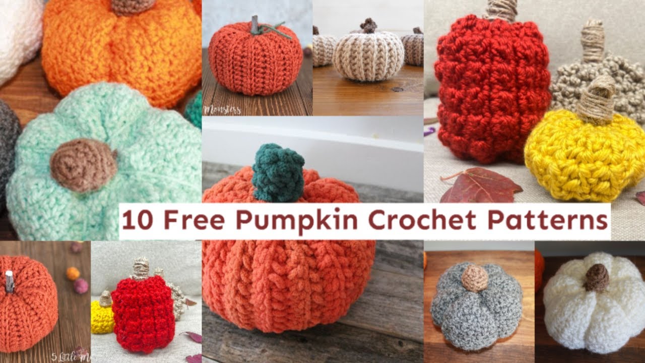 10 Free Pumpkin Crochet Patterns – Fall Decor Easy Crochet Projects ...