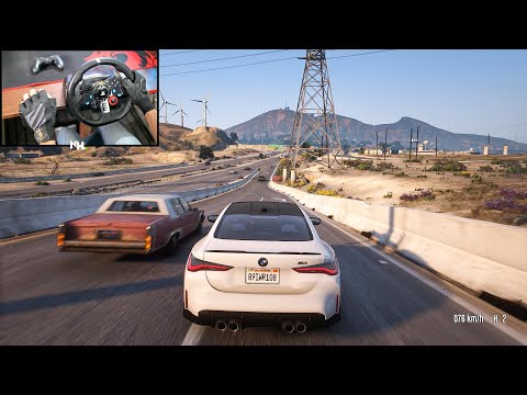2021 BMW M4 Competition | GTA 5 | Logitech g29 gameplay