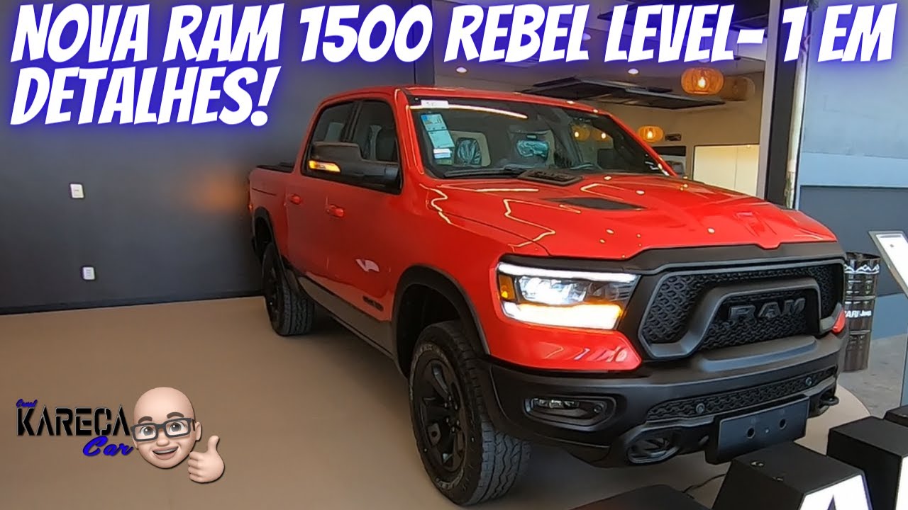 NOVA RAM 1500 REBEL LEVEL-1 EM DETALHES!! #ram #1500REBEL #v8 #GASOLINA ...