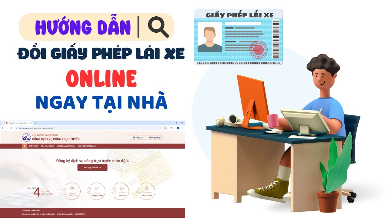 Hướng Dẫn Đổi Giấy Phép Lái Xe Online Ngay Tại Nhà #giaypheplaixe #gplx ...