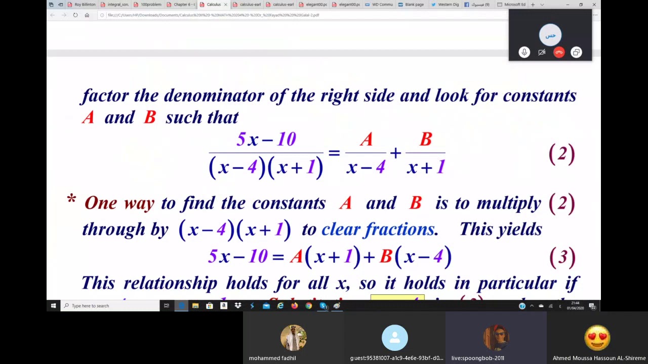 Integrating Fractions