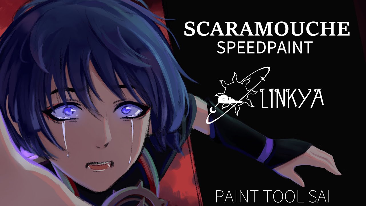 Speedpaint - Scaramouche [Genshin Impact] - Paint Tool Sai - YouTube