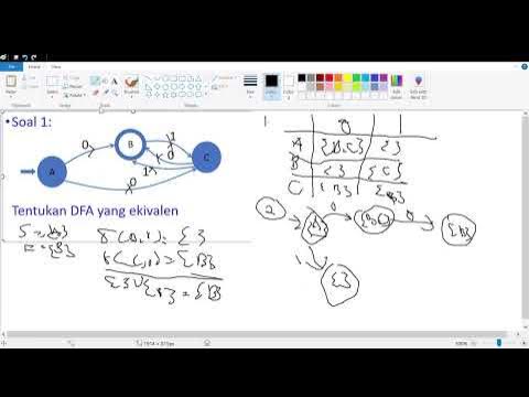 contoh soal ekuivalensi NFA to DFA - YouTube