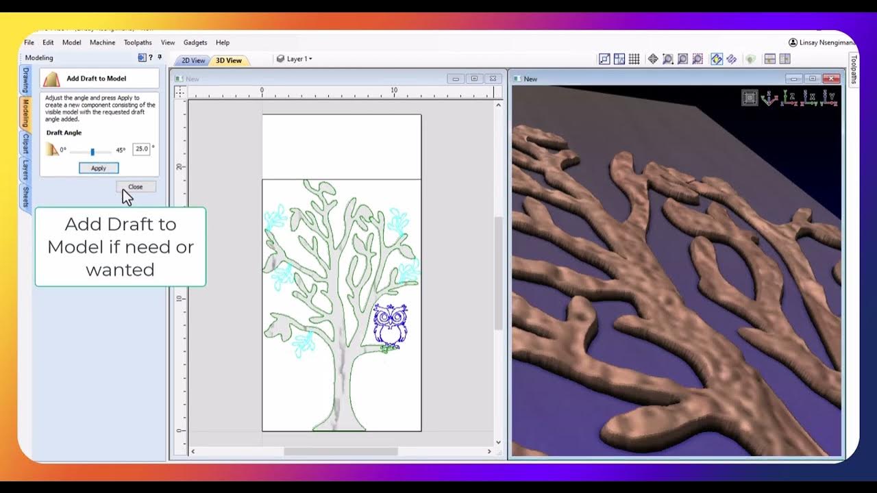How to create Texture Bitmap. How to trim to Vectors in Aspire 11.5. - YouTube