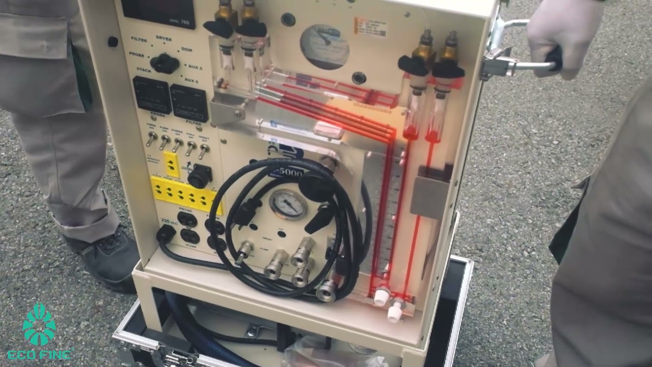 Lấy mẫu khí thải ống khói bằng máy lấy mẫu bụi khí thải C-5000 #c5000 # ...