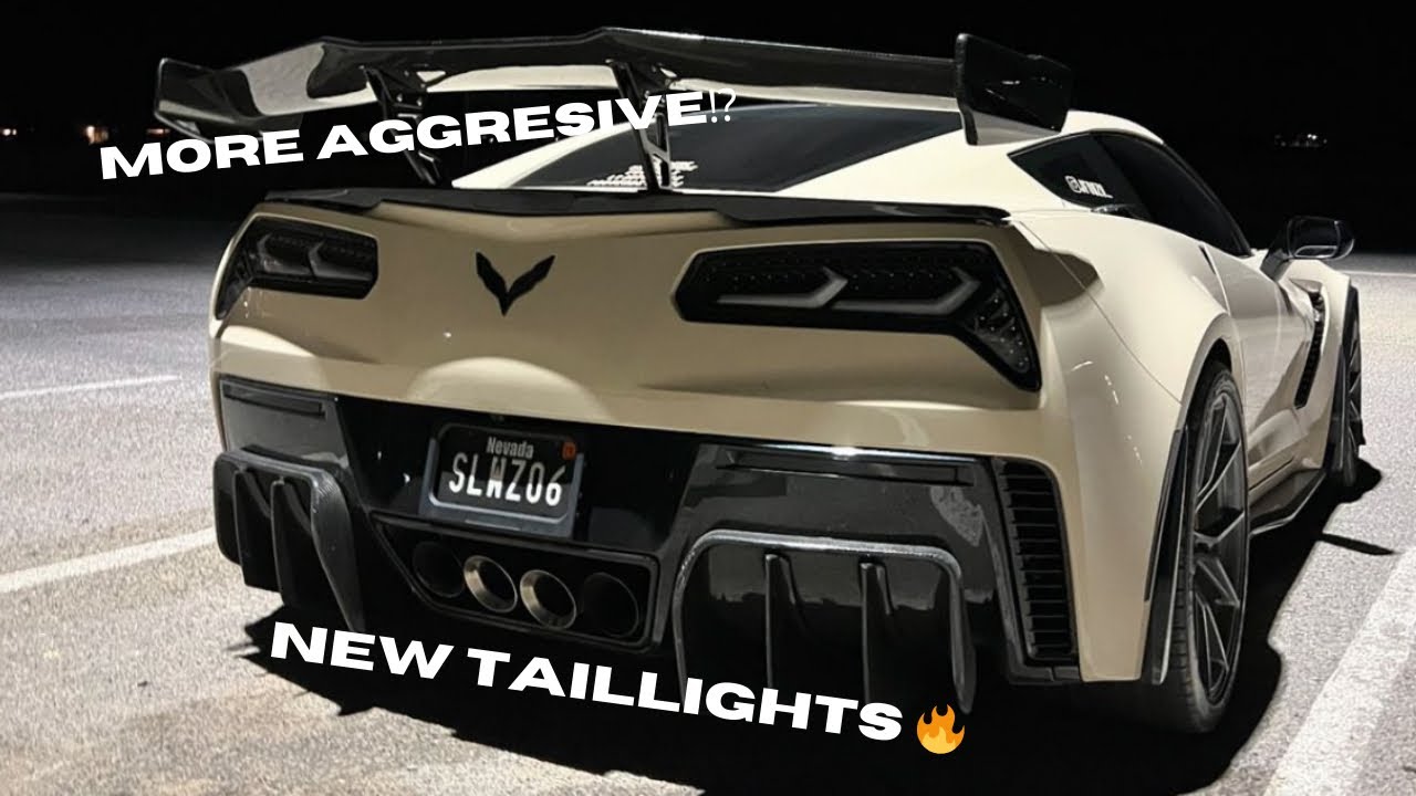 Making ZO6 Rear End More Aggressive (Morimoto Lighting) Zo6 Build - YouTube