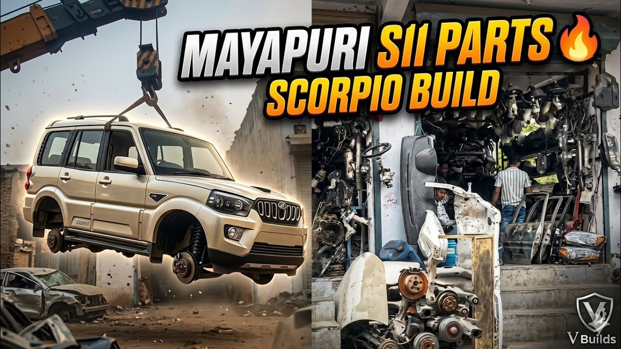 Mahindra Scorpio Parts shopping at Mayapuri car scrap market - YouTube