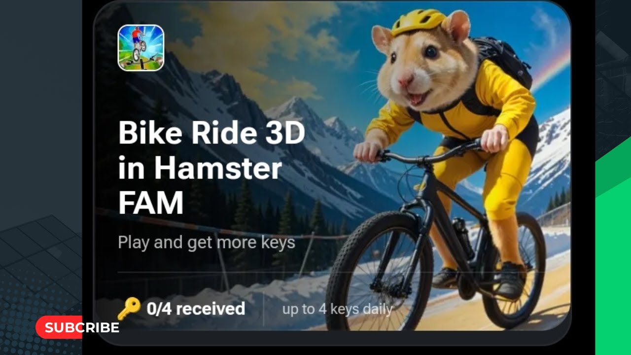 Learn how to Ride the Bike on hamster combat - YouTube