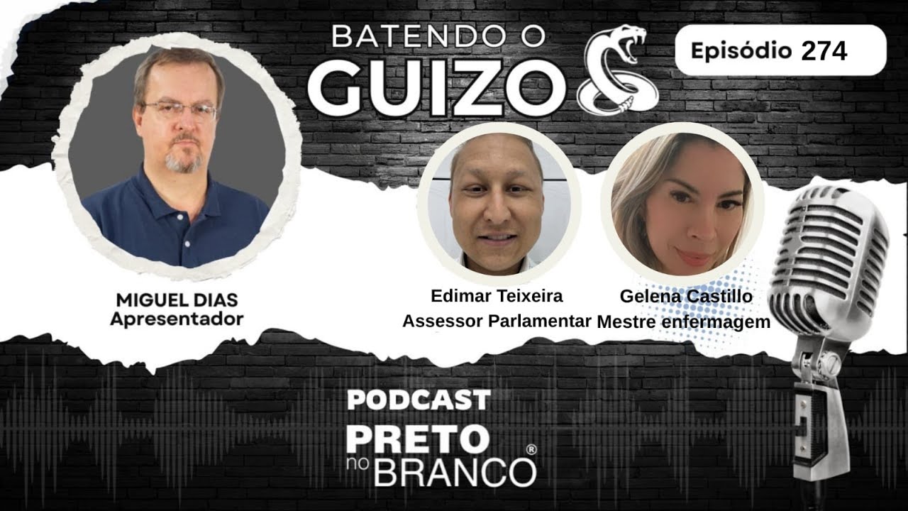 Podcast Preto no Branco | Edimar Teixeira e Gelena Castillo no Batendo ...