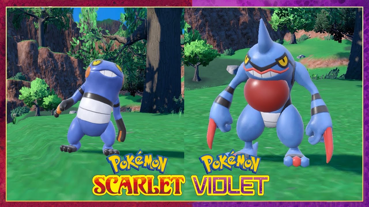 Pokemon Scarlet & Violet How To Evolve Croagunk Into Toxicroak - YouTube